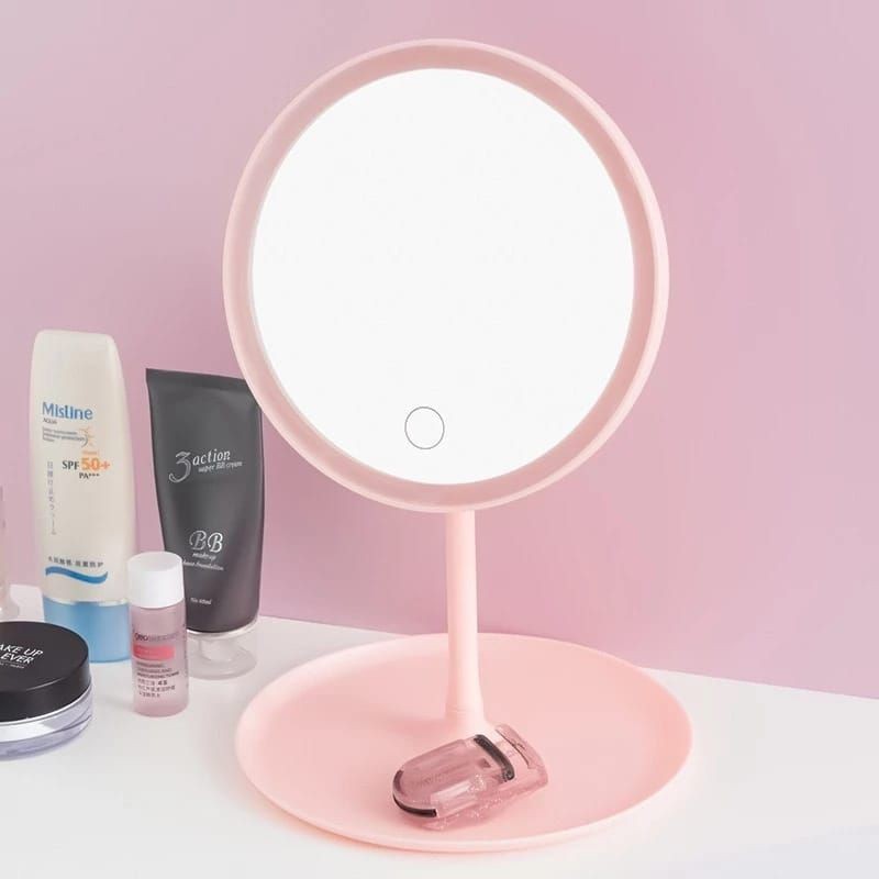 Jual CERMIN MAKEUP MIRROR LED LIGHT TOMBOL TOUCH SCREEN AESTHETICS ...