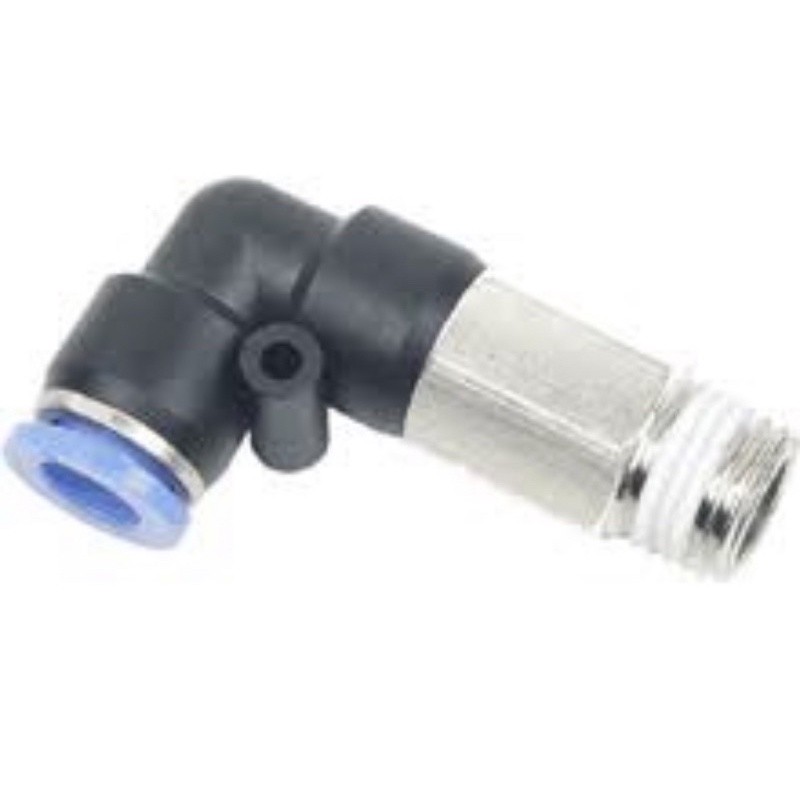 Jual Pneumatic Fitting Elbow PLL 10-02 / Selang 10mm Ke Drat 1/4" inci ...