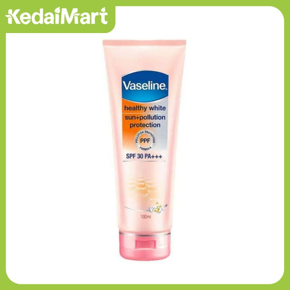 Jual Vaseline Body Lotion Healthy White SPF 30 Serum Tub 180 ml ...