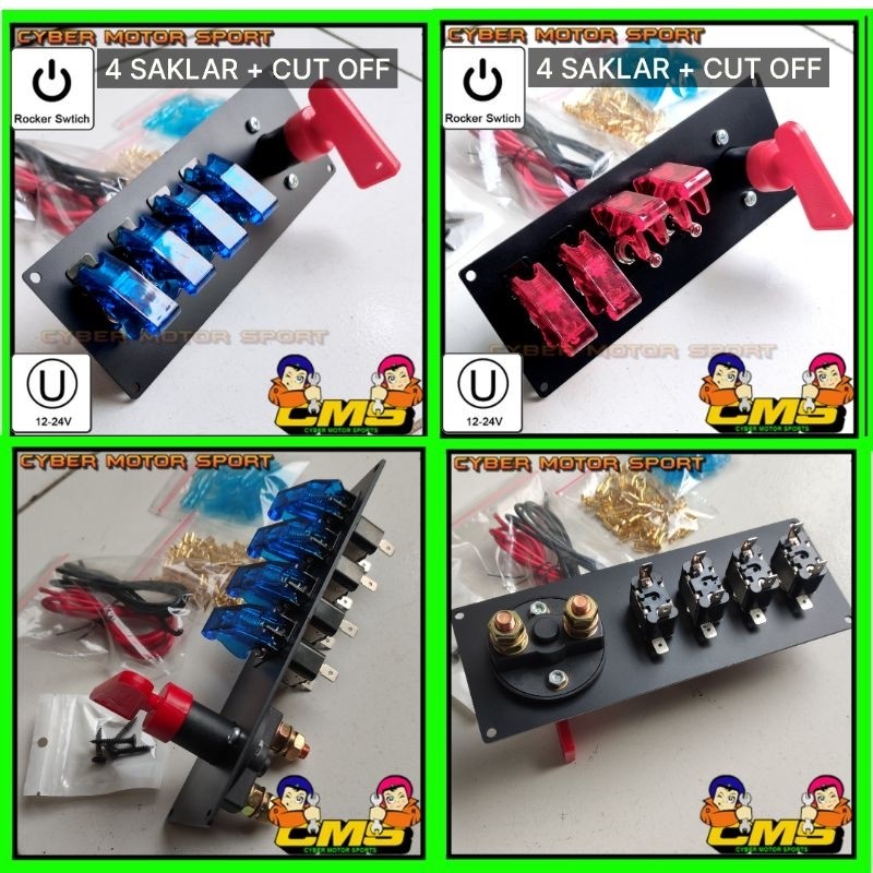 Jual Cut off saklar mobil 12v 24v universal. saklar panel dashboard ...