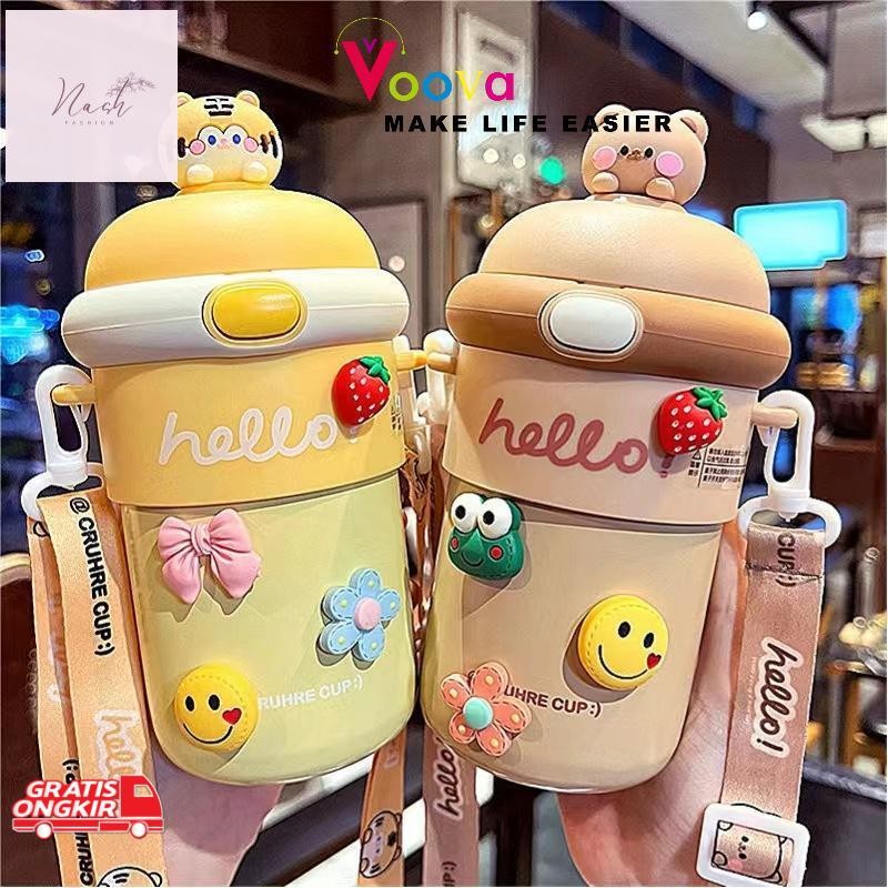 Jual Tumbler Bagus VOOVA Mug Cup Kartun/ Gelas Tumbler Gelas/ Tumbler ...