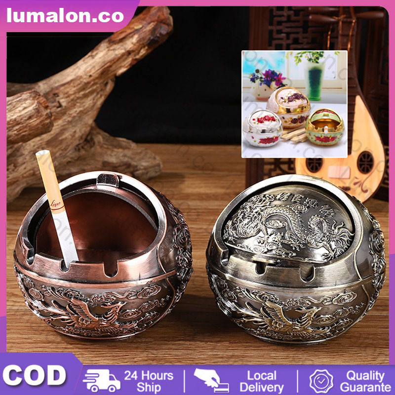 Jual Logam Perabot Rumah Tangga Asbak Gaya Kreatif Dengan Tutup Asbak ...