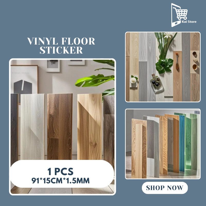 Jual KAI - Lantai Vinyl Stiker Perekat Vinyil Lantai Kayu PVC Ubin ...