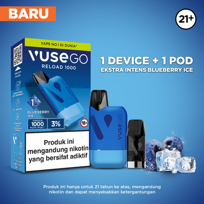 Jual Starter Kit VUSE GO Reload - Blue | Vape Pod | Shopee Indonesia