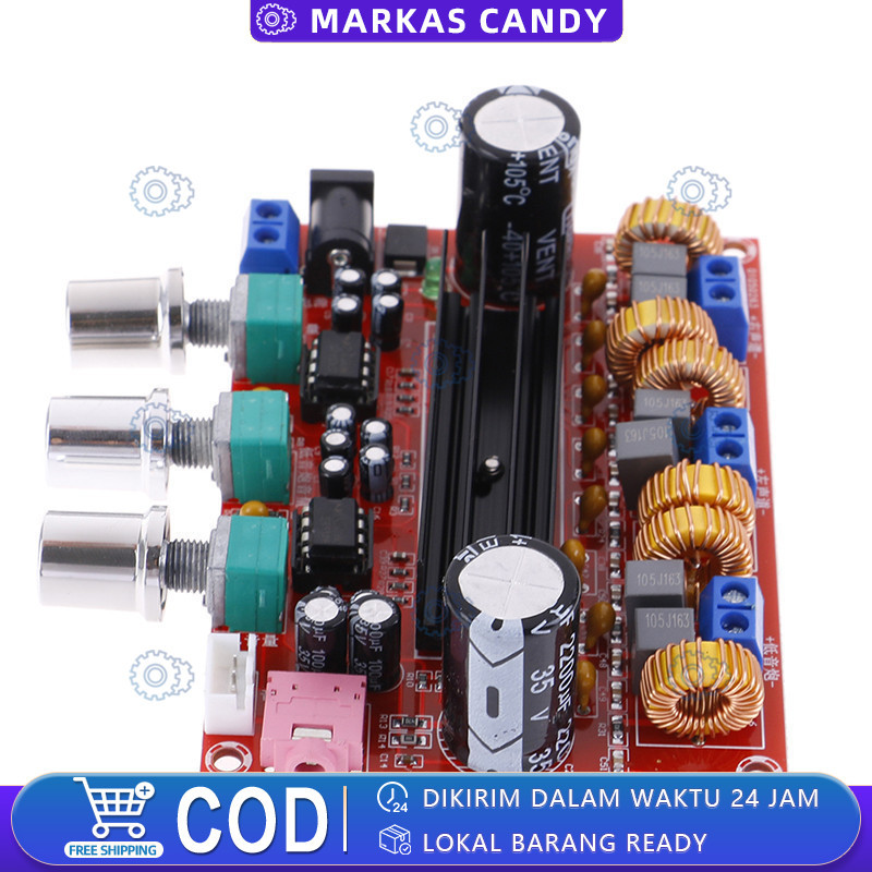 Jual DC 12V-24V Digital Power Amplifier Power Class D TPA3116 D2 2x50W ...