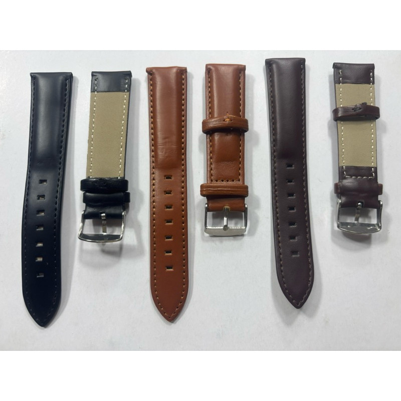 Jual tali jam tangan kulit wanita pria licin bening 20,ukuran 20 22 mm ...