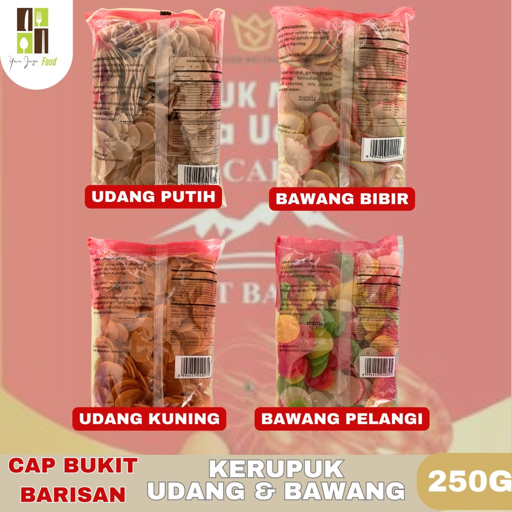 Jual Kerupuk Mentah Cap Bukit Barisan 250gr / Kerupuk Udang Putih ...