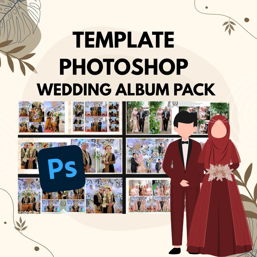 Jual Kumpulan Design Kolase Foto Album Pernikahan (Psd) Photoshop ...