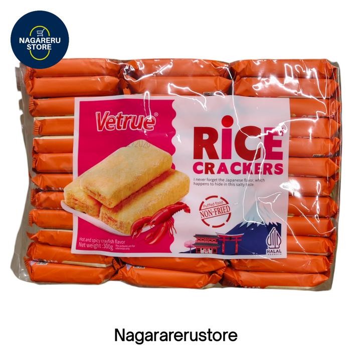 Jual Vetrue rice crackers japanese rice cakes hot and spicy crayfish ...