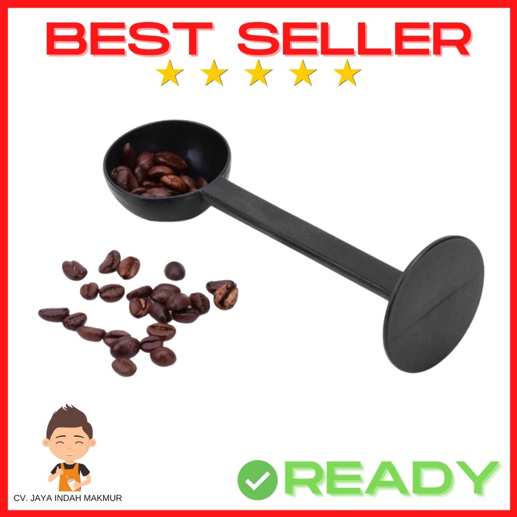 Jual KIT Moka Pot Tamper dan Sendok Takar Plastik | Coffee Spoon 2in1 ...