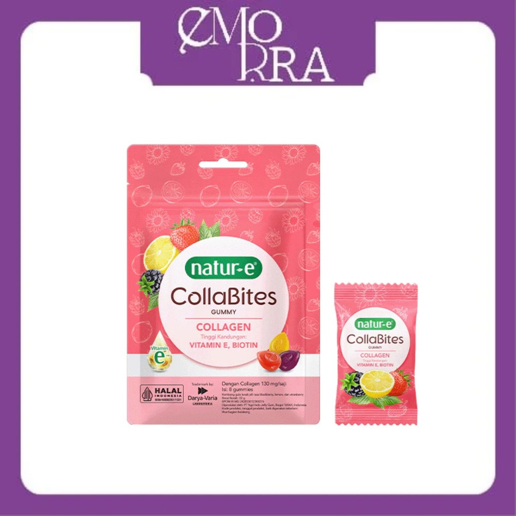Jual Natur-E Collabites Pouch Gummy Collagen with Vitamin E & Biotin 1 ...