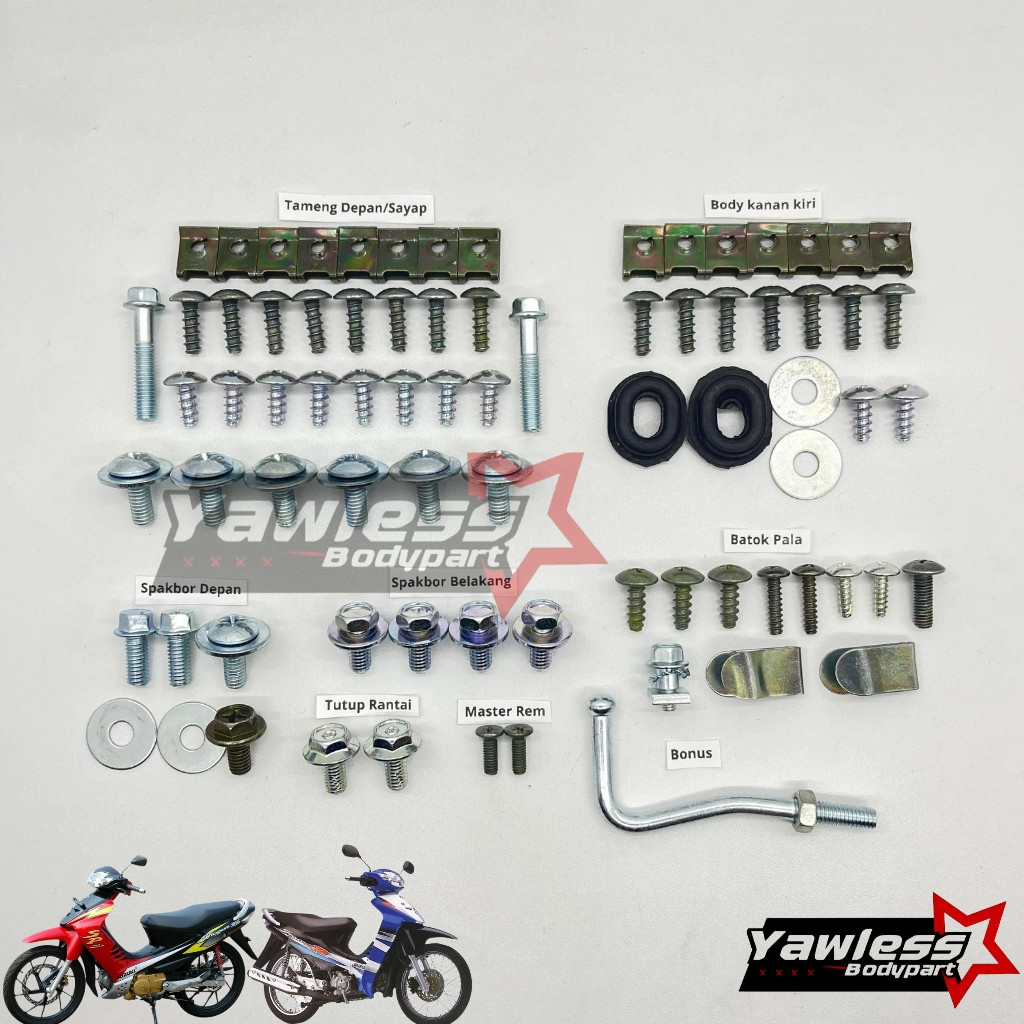 Jual COD / Promo / Original / Baut Body Shogun 125 R/SP - body shogun ...