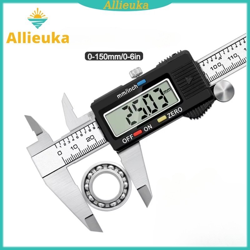 Jual Allieuka Jangka Sorong Digital Caliper Meter 150mm with LCD Screen Sketmat Sigmat Vernier ...