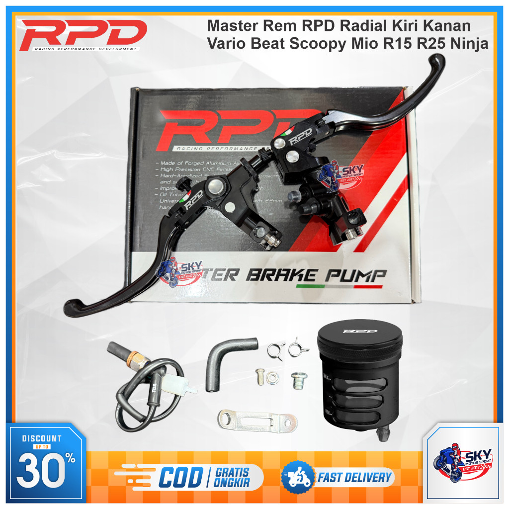 Jual Master Rem Radial RPD Set Tabung Minyak All Vario Beat Mio Scoopy ...