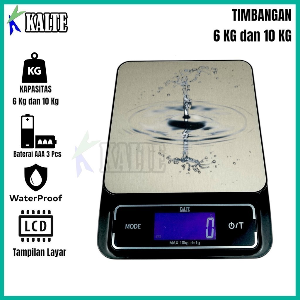 Jual Timbangan Digital Waterproof Dapur Kitchen Scale 6Kg-10Kg ...