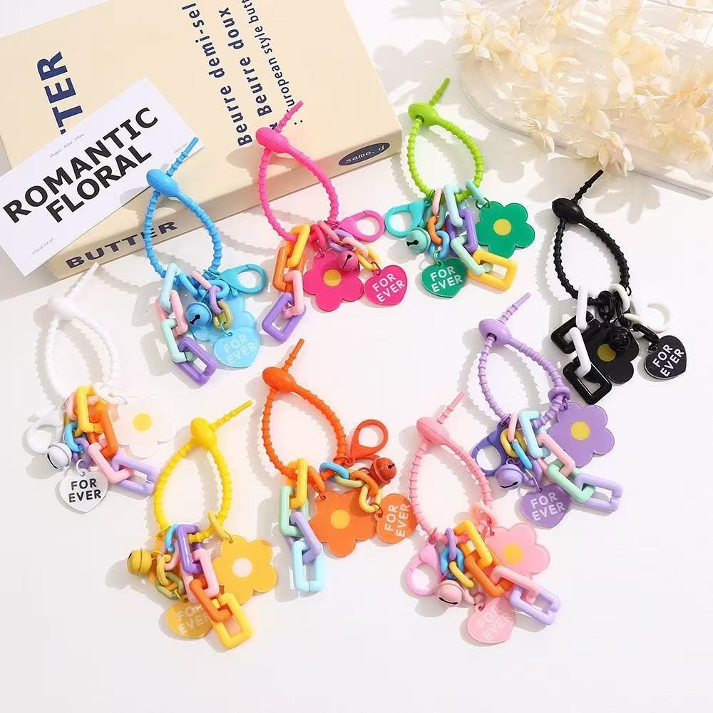 Jual Gantungan Kunci Lucu Gantungan Tas Bunga Rantai Love Key chain ...