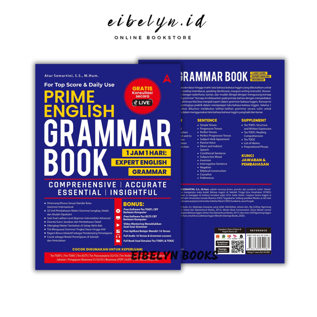 Jual Buku Prime English Grammar Book - Buku Belajar Bahasa Inggris ...