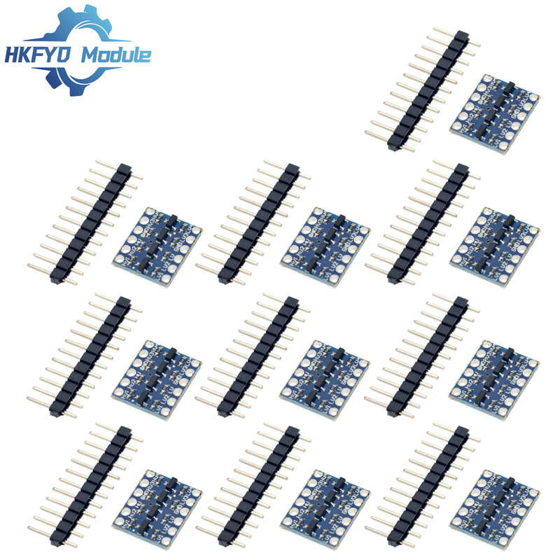 Jual 10PCS 4 annel IIC I2C Logic Level Converter Bi-Directional Module ...