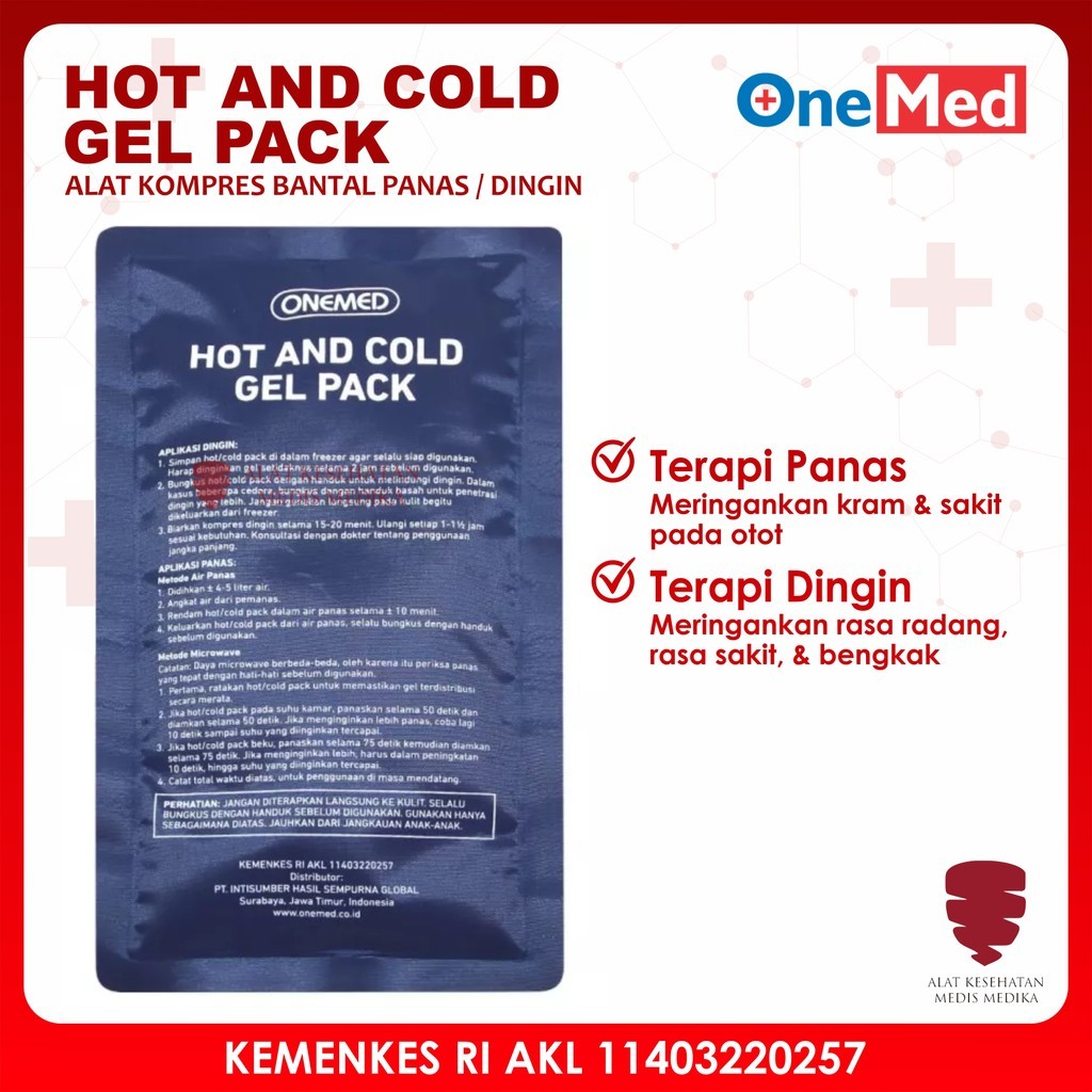 Jual Hot and Cold Pack Gel Onemed Alat Kompres Bantal Panas Dingin ...