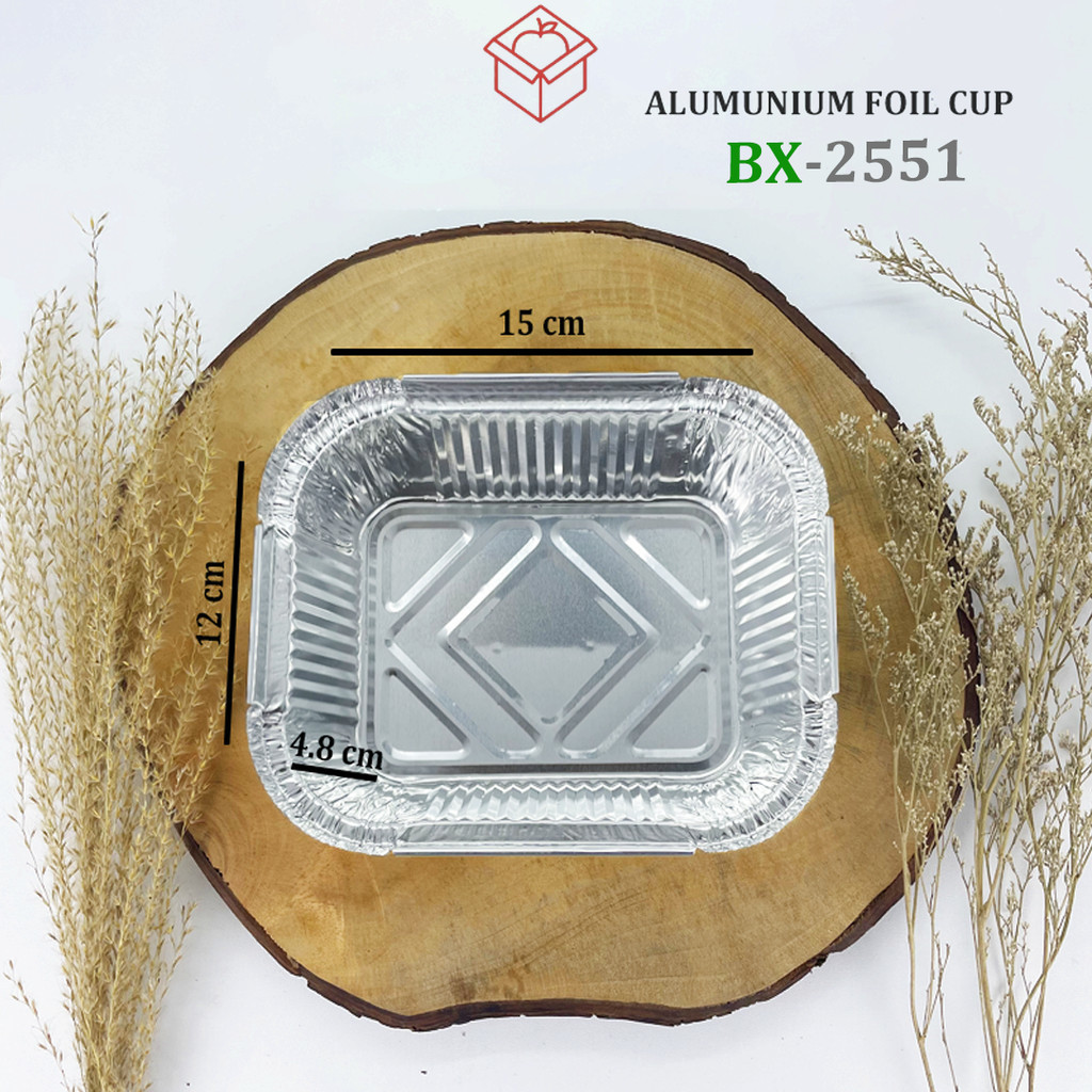 Jual Alumunium Foil Tray Cup S150B Lasagna Macaroni Schotel Klapertart Spaghetti Brulee Roti ...