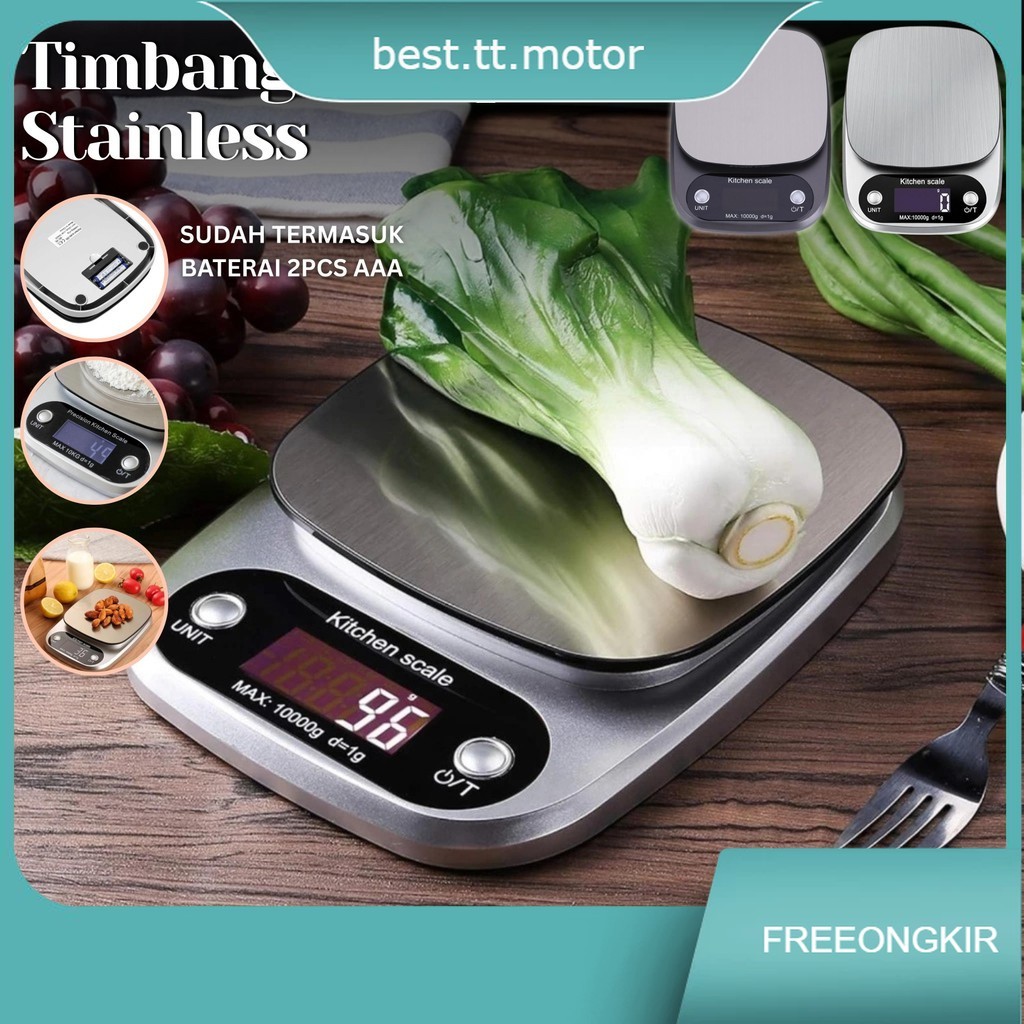 Jual Timbangan Digital Dapur 10KG Premium Kitchen Scale Timbangan Kue ...