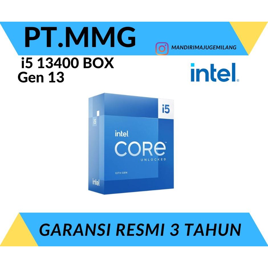 Jual Processor Intel Core i5 13400 BOX Gen 13 LGA 1700 resmi | Shopee ...