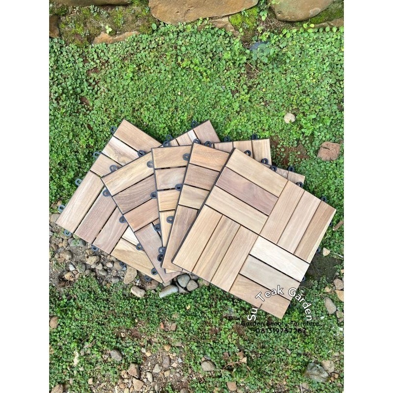 Jual BEST MADE Decking Tile Lantai Kayu Jati Ubin Kayu Alas Kasur ...