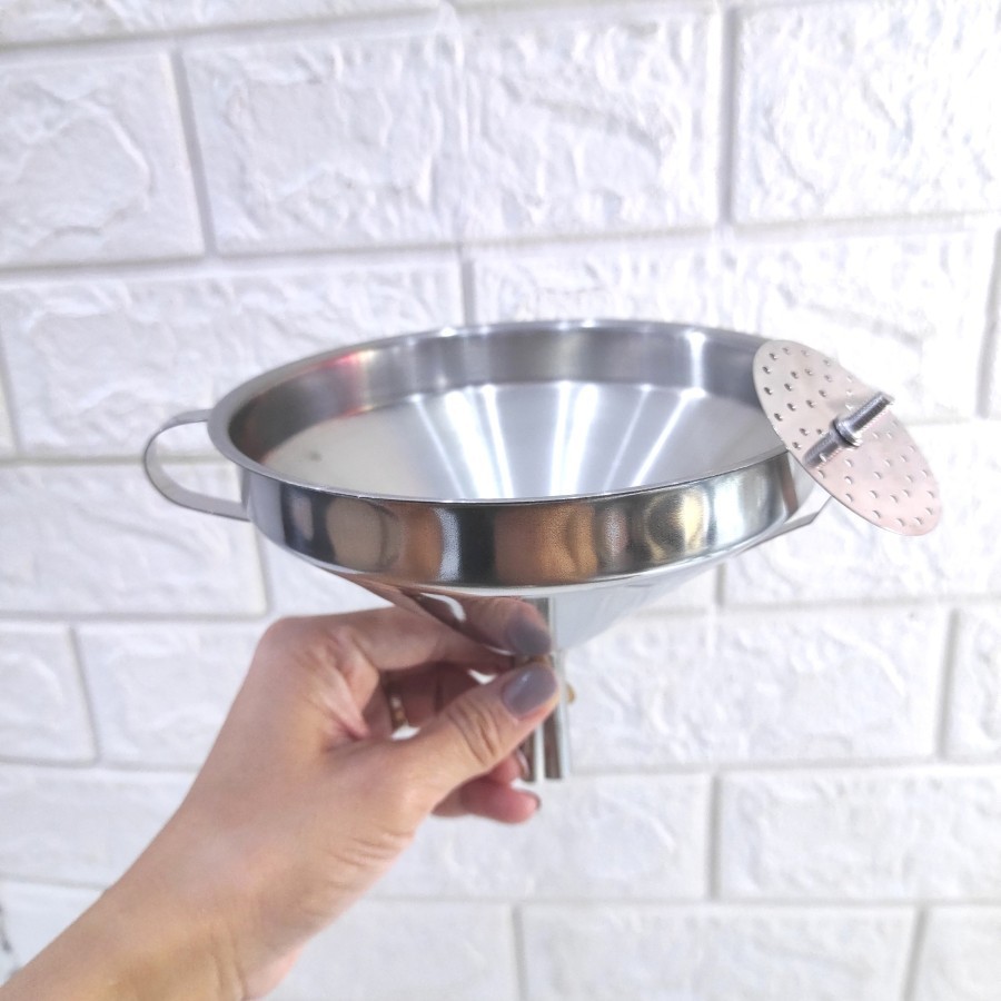 Jual Corong SARING Stainless Dengan Saringan Funnel Filter Saring ...