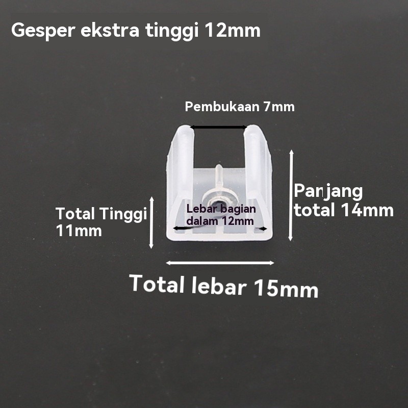 Jual Klem Dudukan Lampu Neonflex Neon Flexible LED 12V 220V Braket LED ...