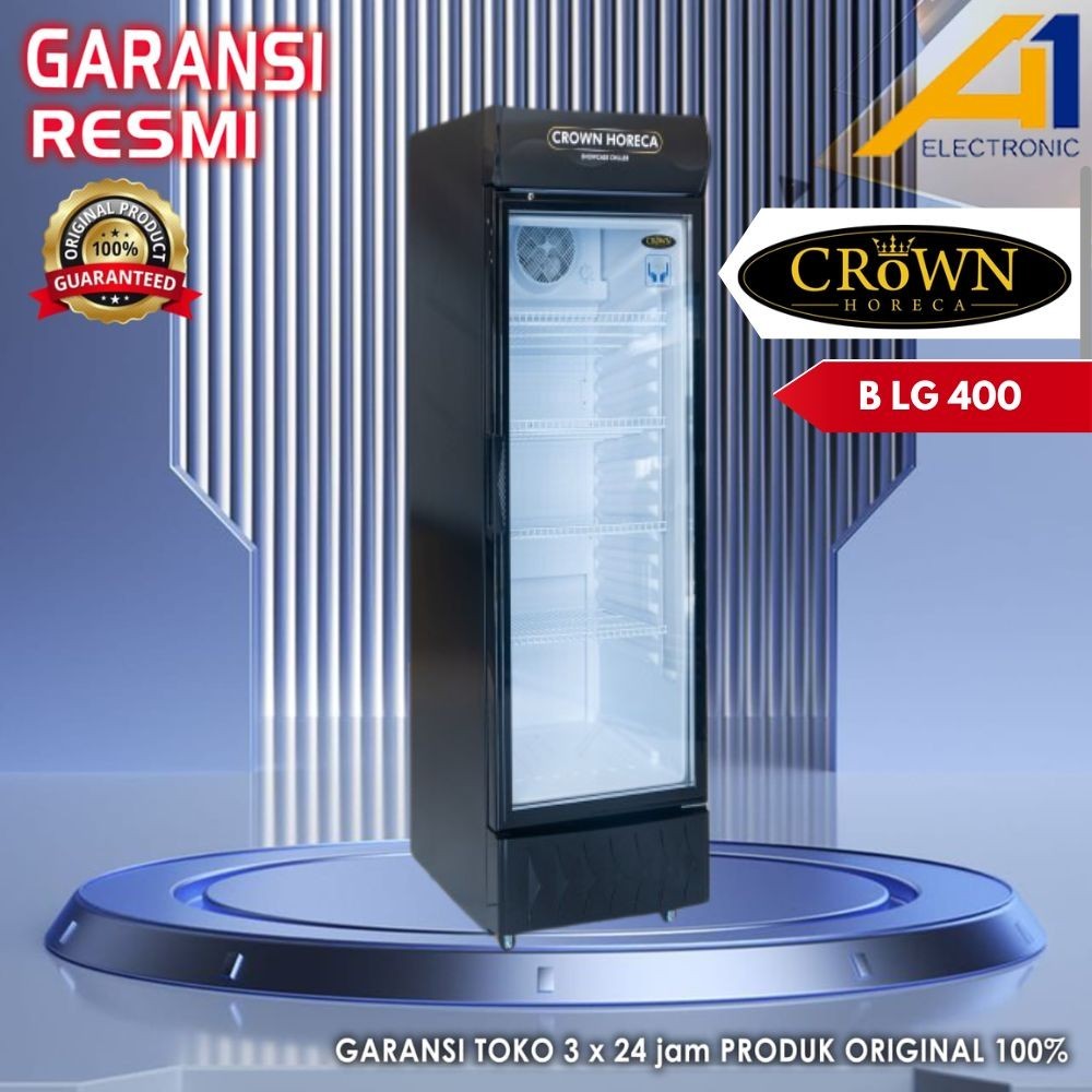 Jual CROWN Showcase LG-400 / B LG 400 / BLG400 1 Pintu 360 Liter | Shopee Indonesia