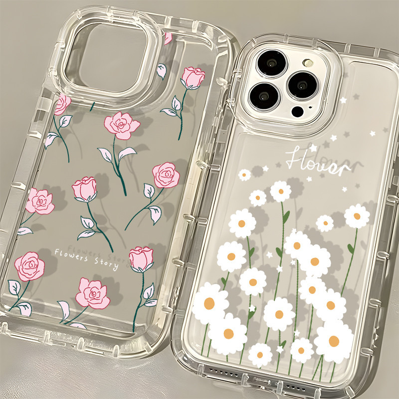 Jual White Flower phone case Realme 5 5i 6i C30s 9 Pro 11 4G C25s C3 8i ...