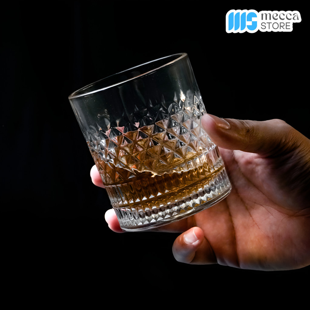Jual Gelas Whisky Crystal Old Fashioned Rock Glass 280ml | Shopee Indonesia