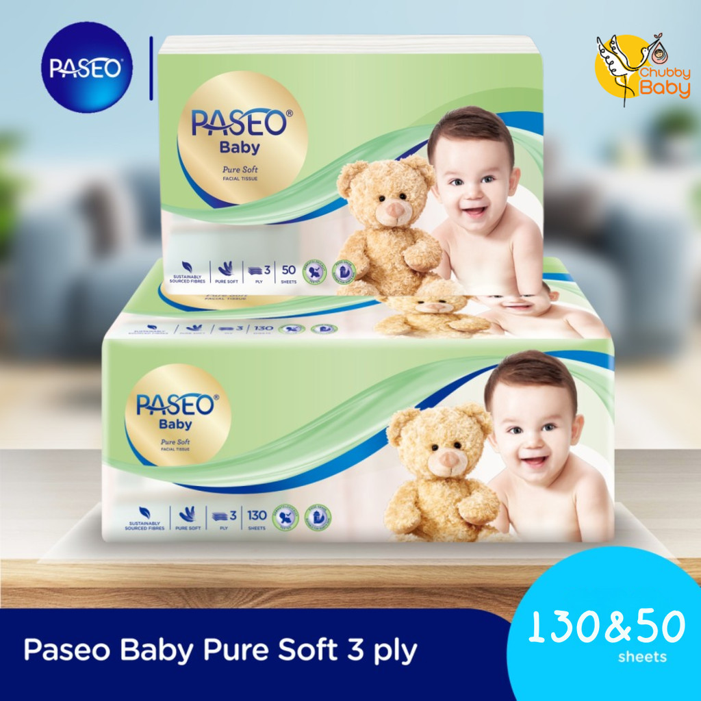 Jual Paseo Baby Tissue Bayi Soft Pack 50 & 130 Sheets | Shopee Indonesia