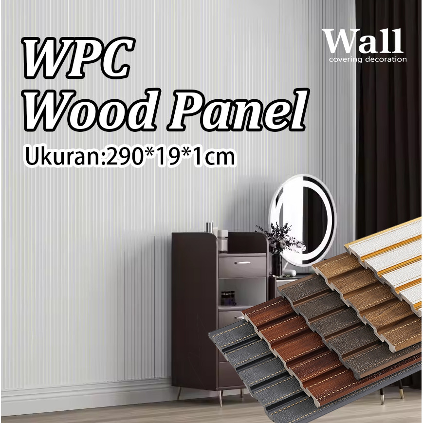 Jual Panel Dinding PVC Motif Kayu 3D 2.9METER Wood Panel WPC/ WallPanel ...