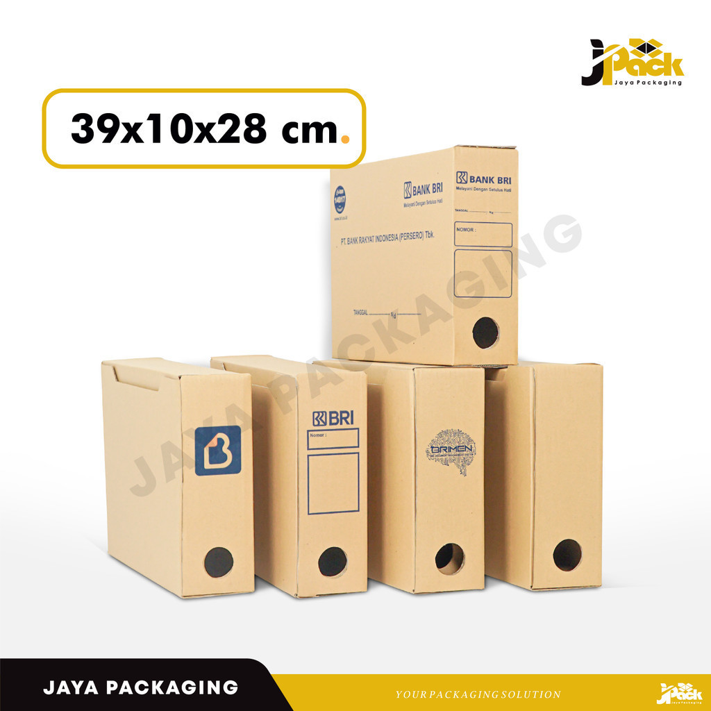 Jual Box File 39x10x28 cm (BRI) KardusFile/Filebox/FileBesar/Arsip ...
