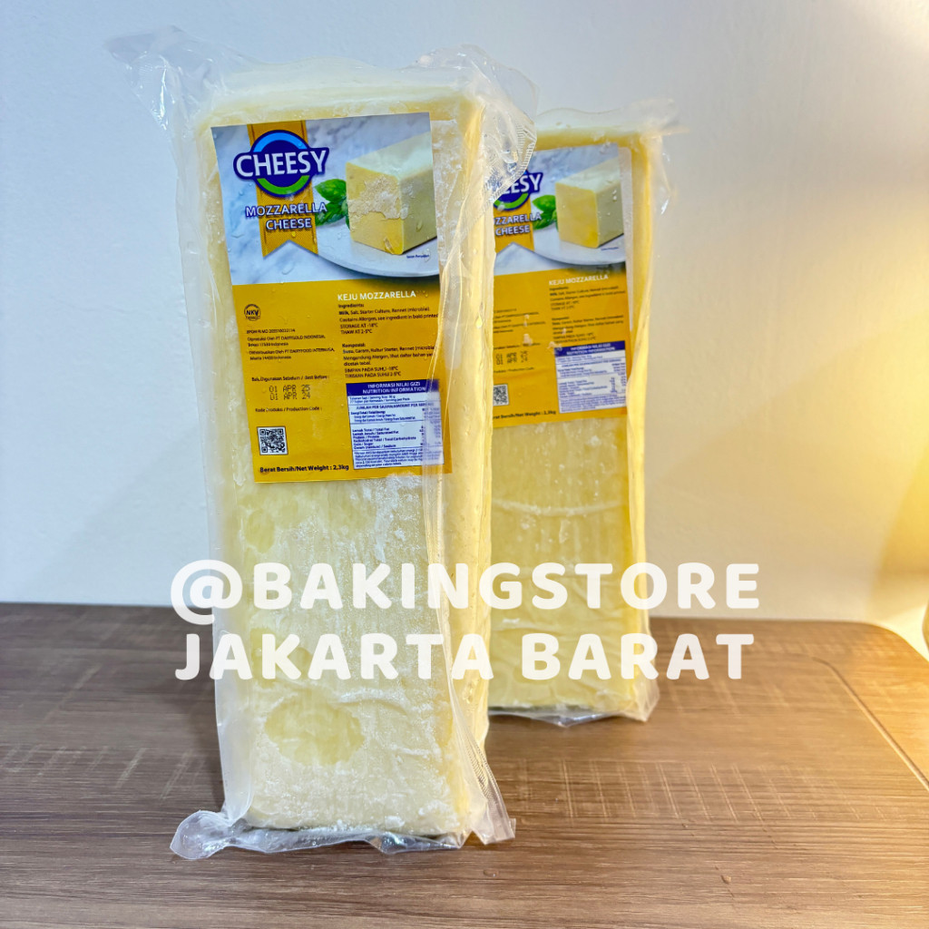 Jual Cheesy Mozzarella Cheese 2,3 kg | Keju Mozza 2300 gr | Shopee ...