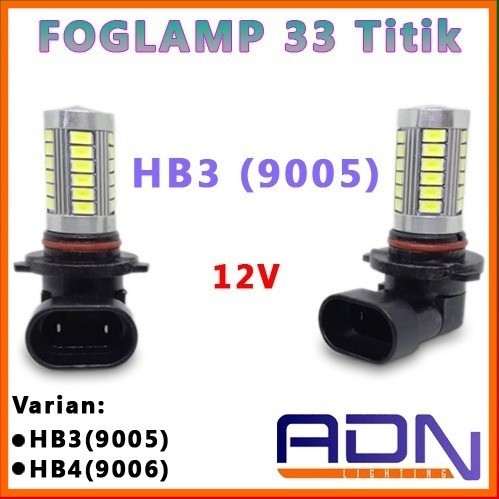 Jual Lampu LED FOG LAMP FOGLAMP 33 TITIK 5 sisi H11 H16 HB3 HB4 9005 ...