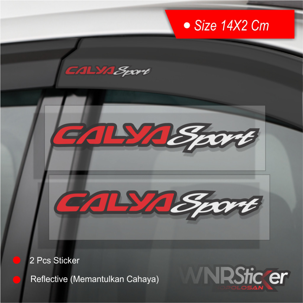 Jual Stiker Variasi Talang Air Toyota Calya Sepaket Isi 2 Stiker ...