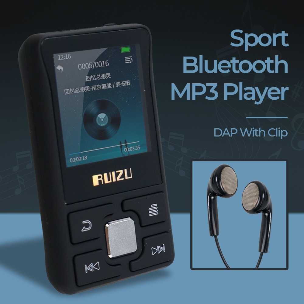 Jual RUIZU Sport Bluetooth MP3 Player DAP with Back Clip - X55 | Shopee ...