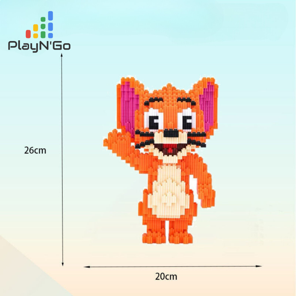 Jual Original Nano Block TOM & JERRY MEDIUM 3D Model, Mainan Blok Susun ...