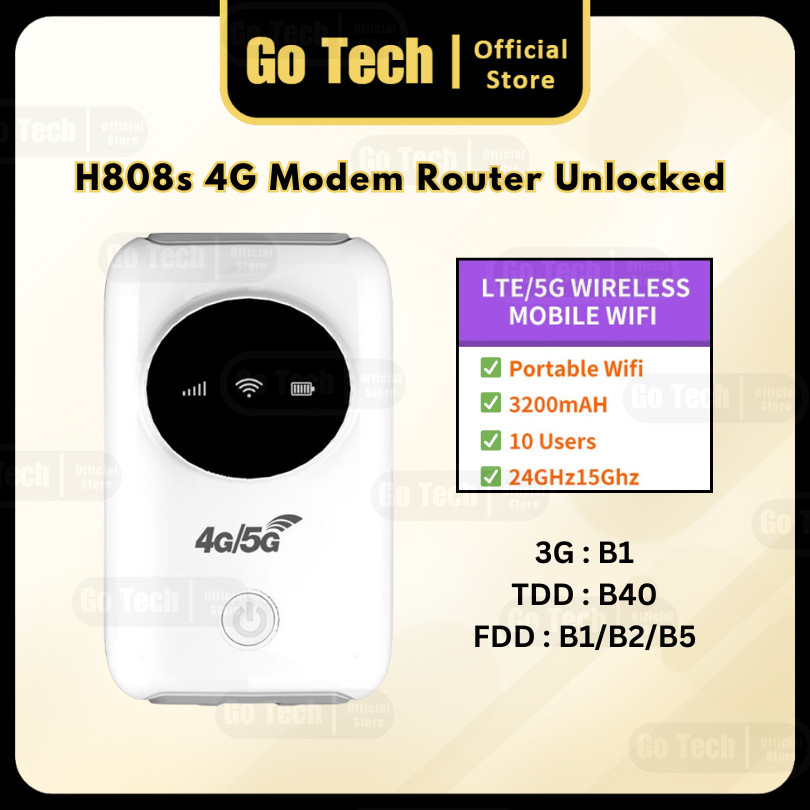 Jual Go Tech - H808s 4G Modem Router Unlocked Modem Mifi Hotspot ...