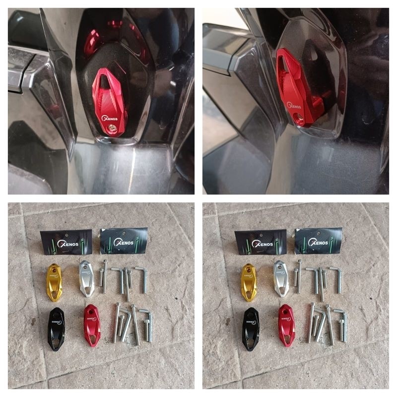 Jual Gantungan Barang Motor Universal Full CNC Merek XENOS Bahan Asli ...