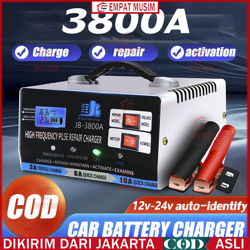 Jual Charger Aki Otomatis Smart Intelligent Auto Repair Mobil Motor ...