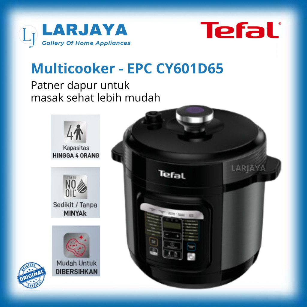 Jual Tefal Presto Listrik / Electric Pressure Cooker CY601 Home Chef Smart Multi Cooker 6 Liter ...