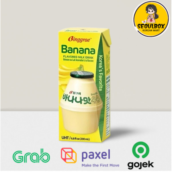 Jual Binggrae Banana Flavored Milk Drink 200ml - Minuman Susu Rasa ...