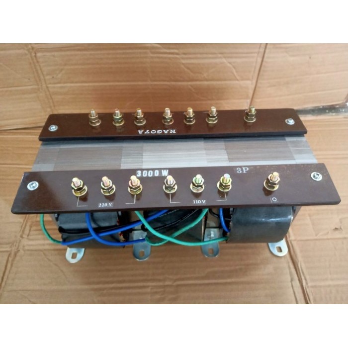 Jual Trafo Step Up Down 3 Phase 110V / 220 to 380V / 400V 3Kva 3phase ...