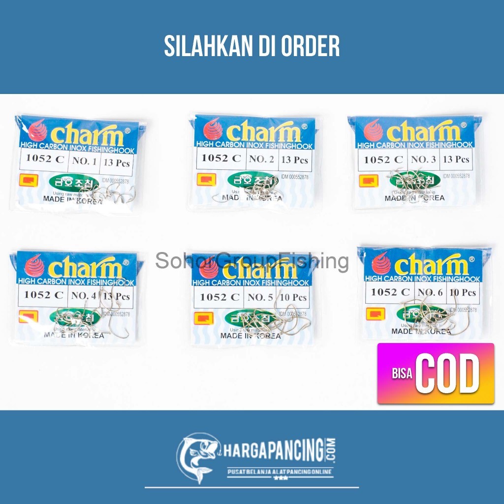 Jual Mata Kail Pancing Charm 1052 Kawaayu Sonay Warna Gold Emas Untuk ...