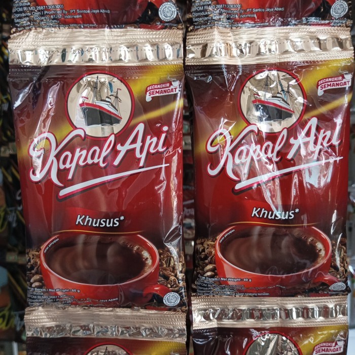Jual Kopi Kapal Api Mutu Khusus 1 Renceng isi 10 Sachet x 60gr - Biji ...