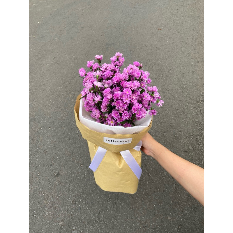 Jual Echiiglo Fresh Flowers ( bunga segar asli) Pikok ungu round ...