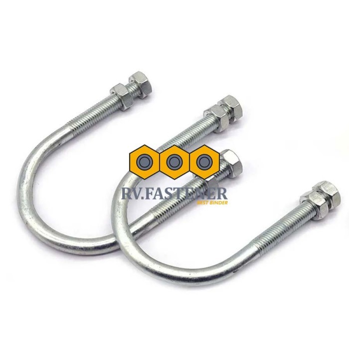 Jual KLEM U-BOLT 1/4 - CLAMP U-BOLT UKURAN LENGKAP | Shopee Indonesia